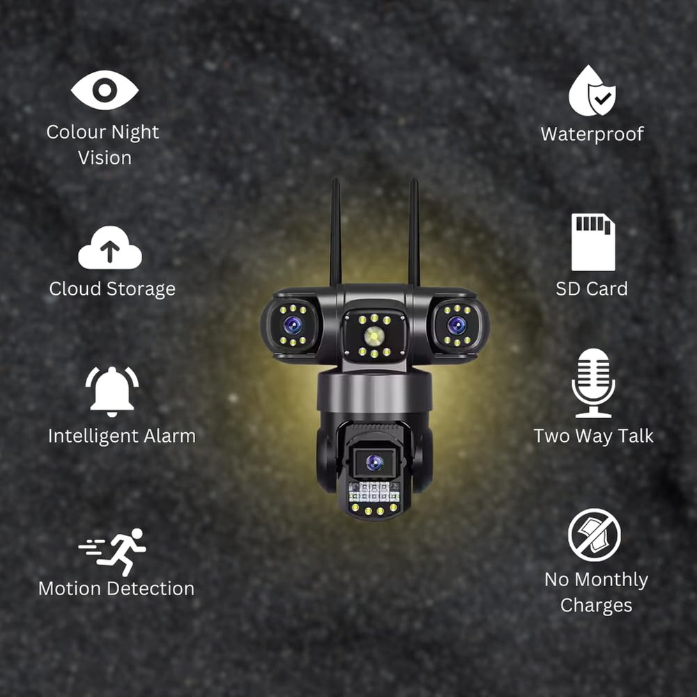 V380 Champion 3 Lens IP Camera – Techpalli